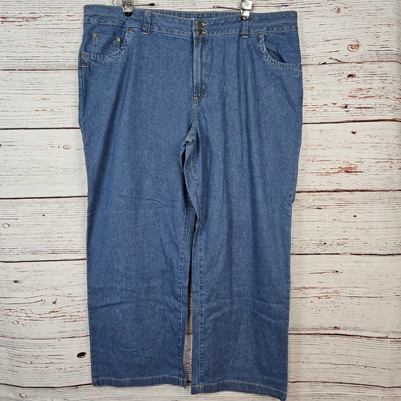 Woman Within | Jeans | Woman Within Highrise Wide Leg Denim Jean Plus ...